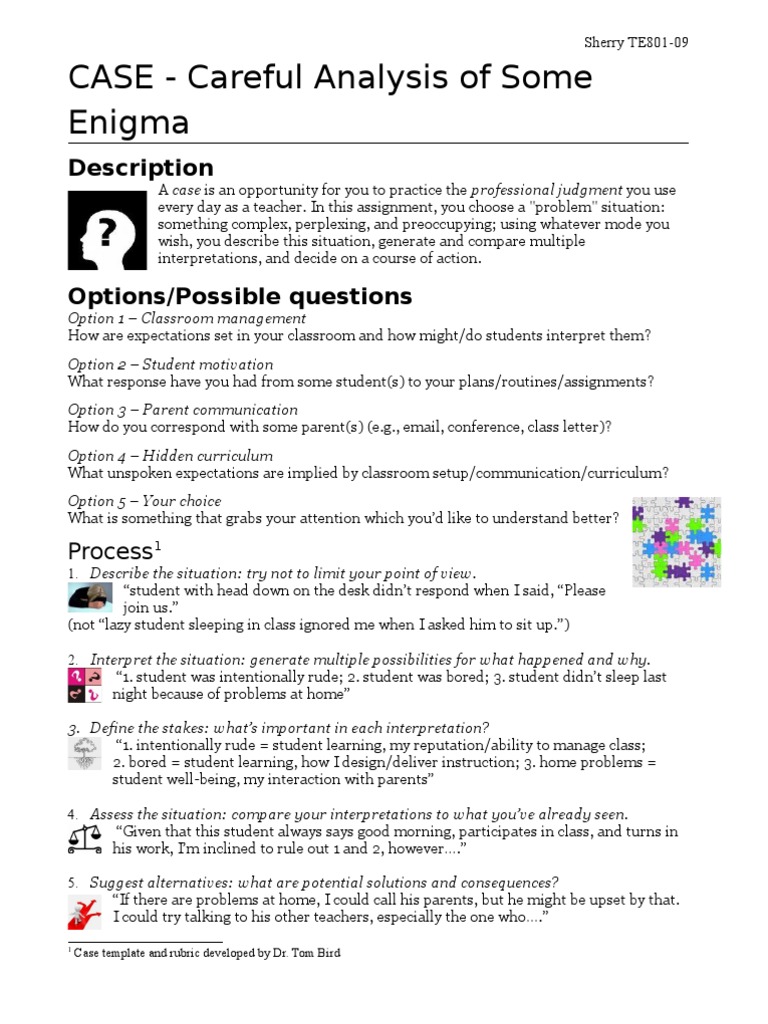Classroom Case Study Analysis Guide | PDF