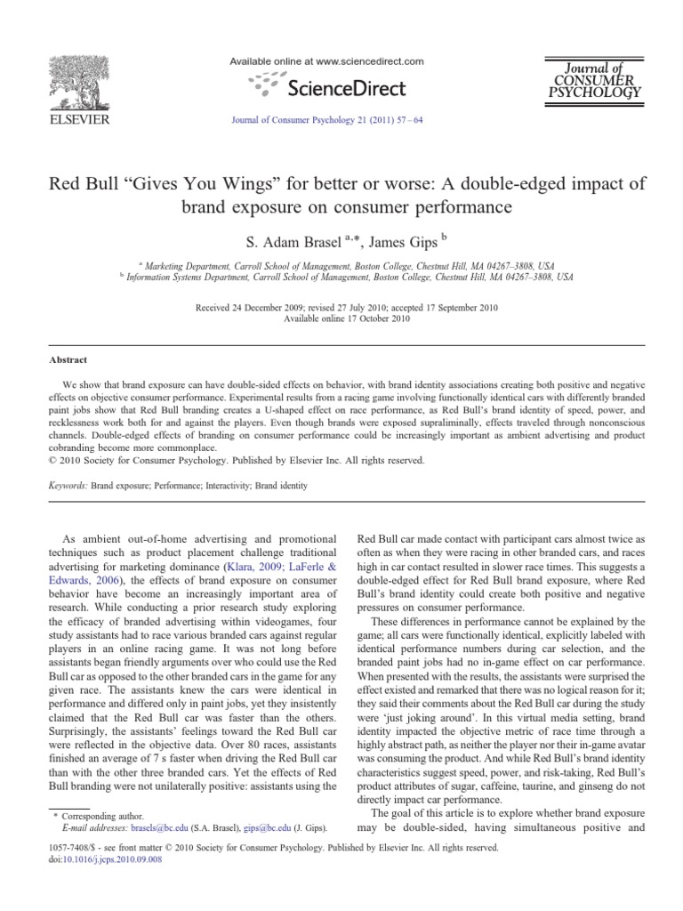 Red Bull | PDF | Consumer Behaviour | Brand