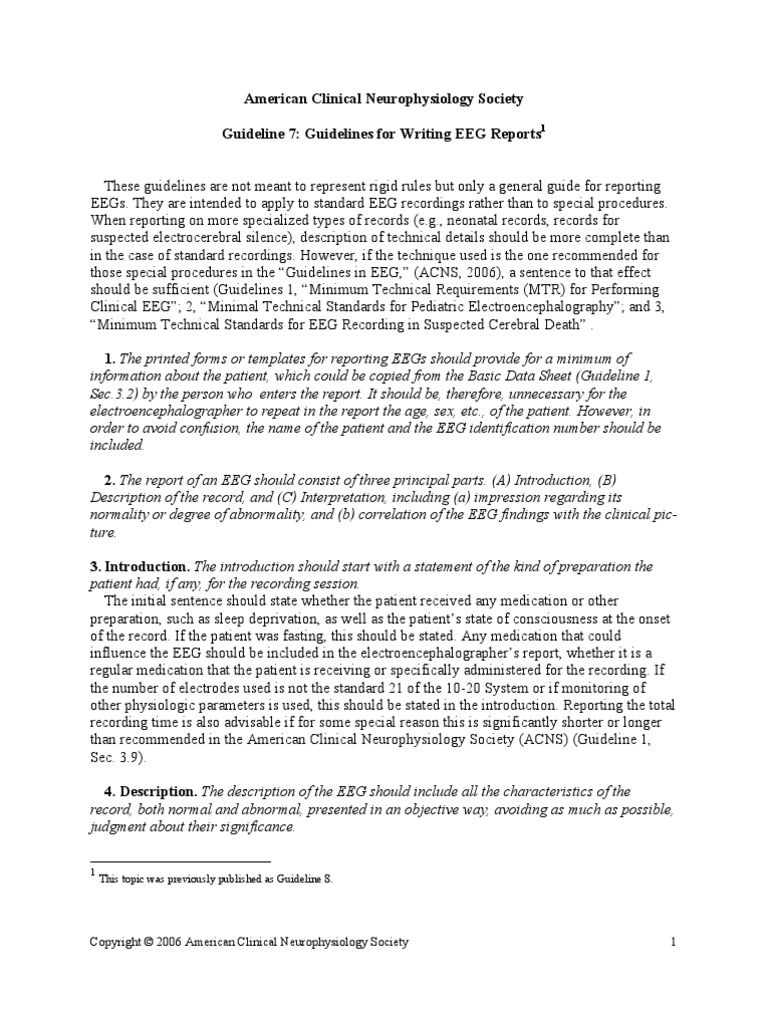 Guidelines for Writing EEG Reports of ACNS | Electroencephalography ...