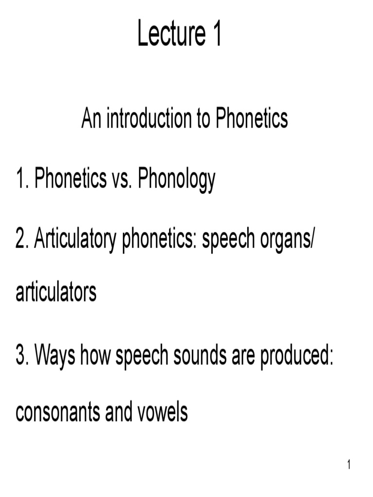 Introduction to Phonetics Basics | PDF | Speech | Phonetics