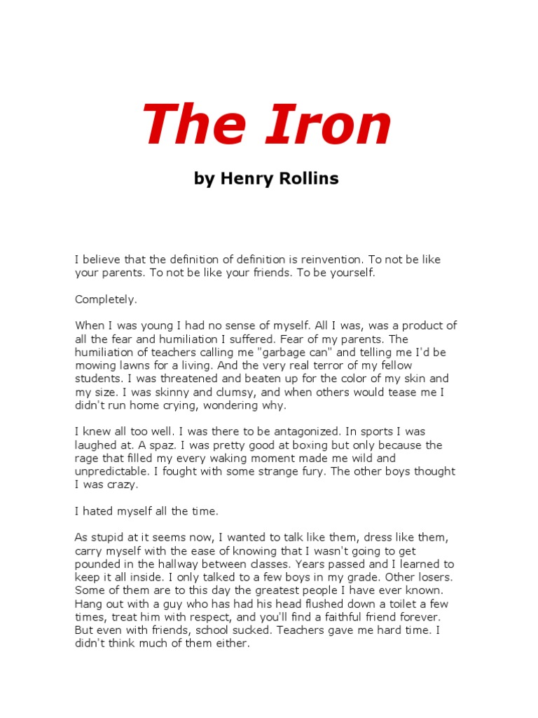 The Iron | PDF | Wellness | Medical