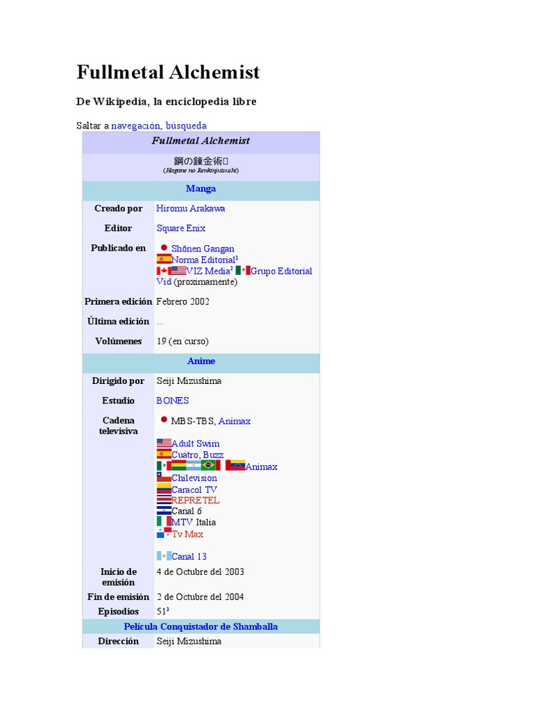 Fullmetal Alchemist | PDF | Alquimia | Science