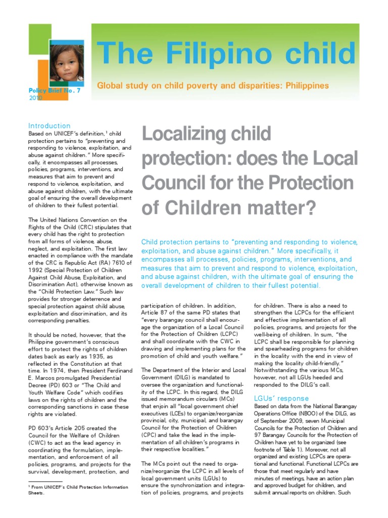 LCPC | PDF | Child Protection | Violence