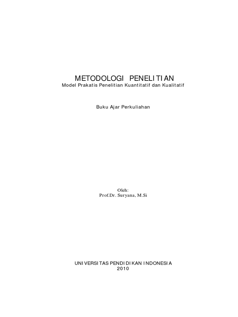 Modul Metodologi Penelitian | PDF