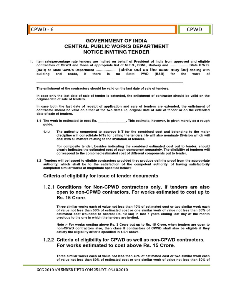 CPWD Form6 | Guarantee | Banks | Free 30-day Trial | Scribd