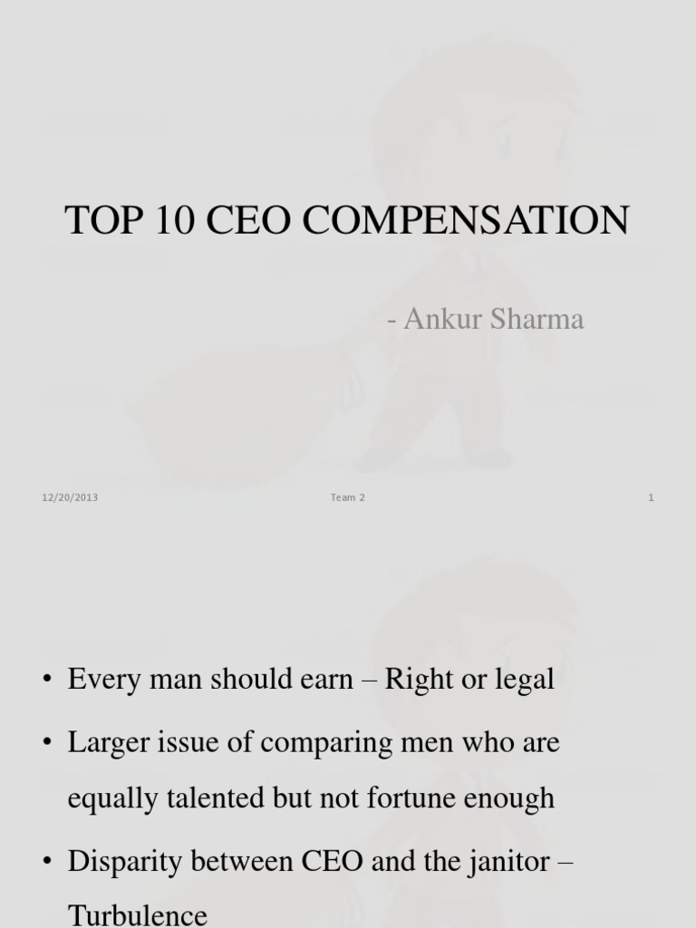 Top 10 Ceo Compensation | PDF | Chief Executive Officer | Economies