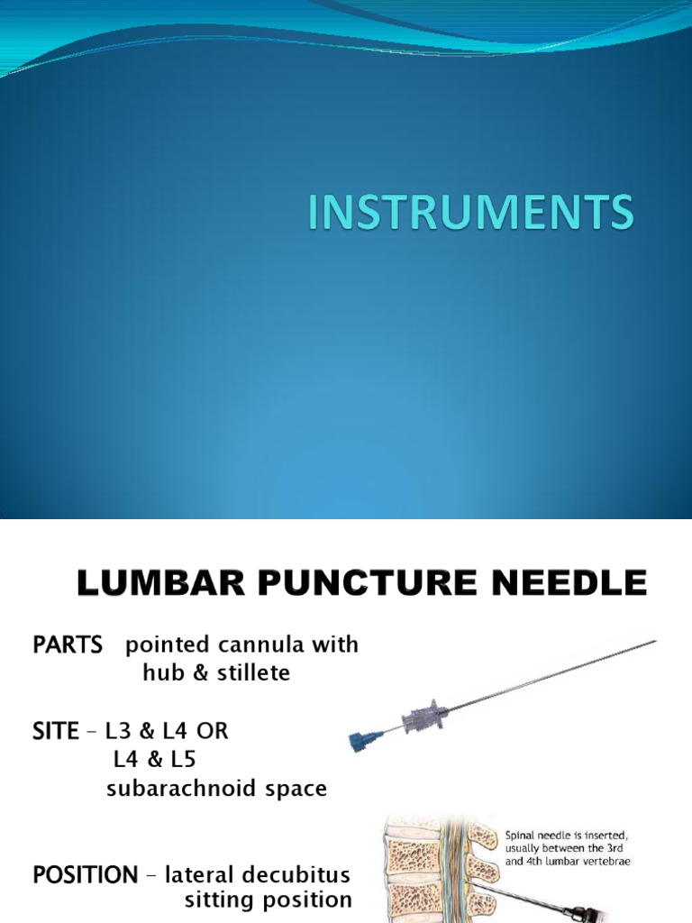 Pediatric Instruments and Their Uses | PDF | Health Sciences | Medical ...