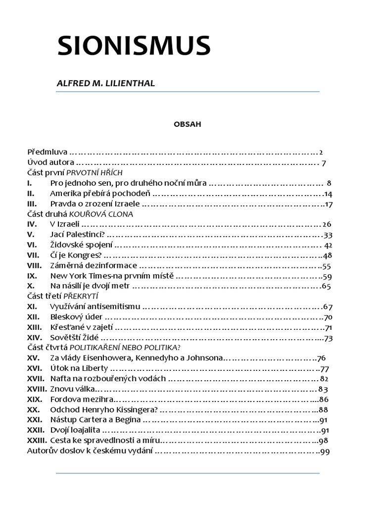 Sionismus Alfred.m.lilienthal | PDF
