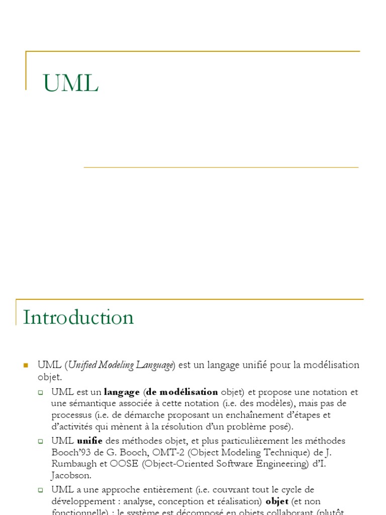 Introduction à UML et ses diagrammes | PDF | Classe (informatique ...