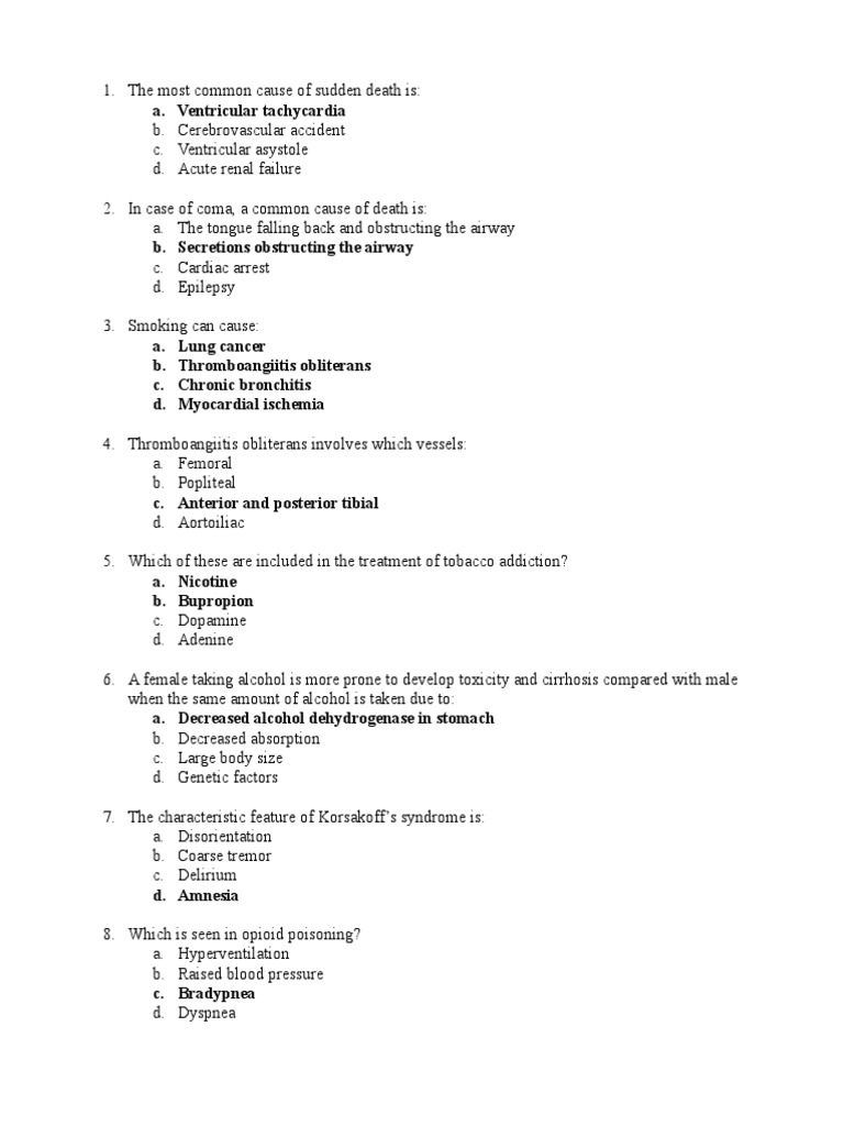 Multiple Choice Questions For Family Medicine - Doc - 0 | PDF | Anemia ...
