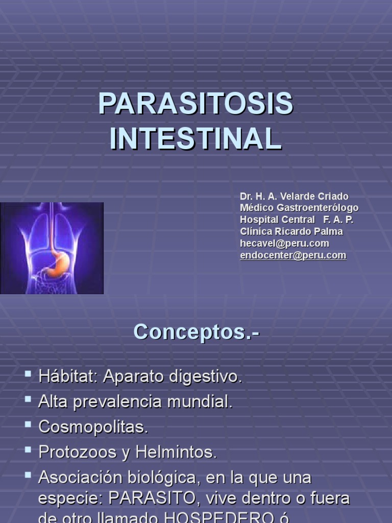 Parasitosis Intestinal | PDF | Microbiología | Especialidades Medicas