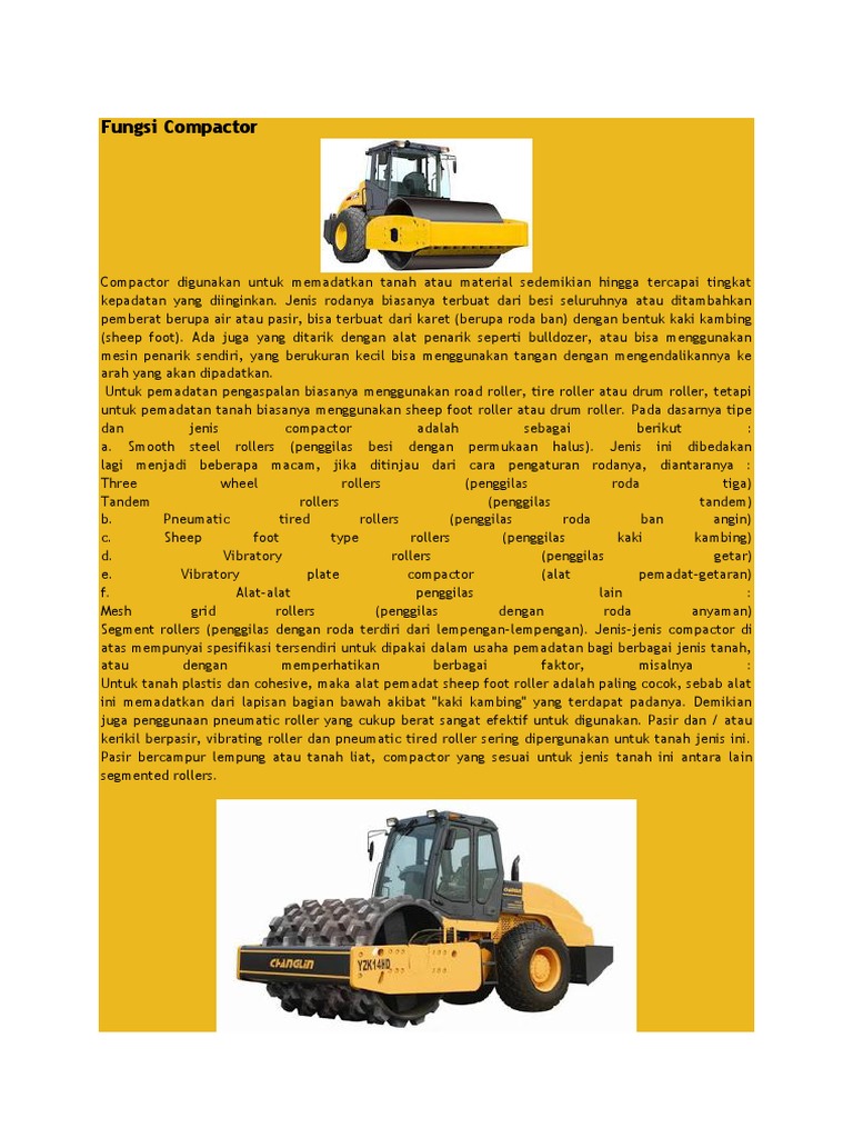 Fungsi Compactor | PDF | Griya & Taman | Teknologi & Rekayasa