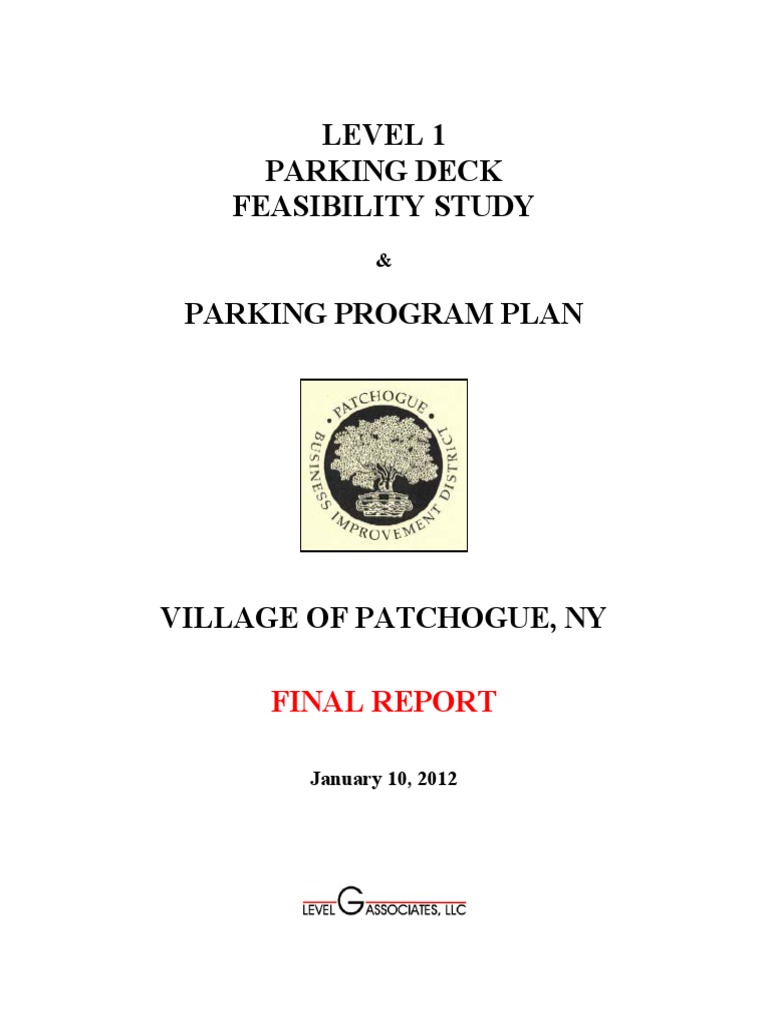 2012 Jan Parking Study | PDF | Economies | Business