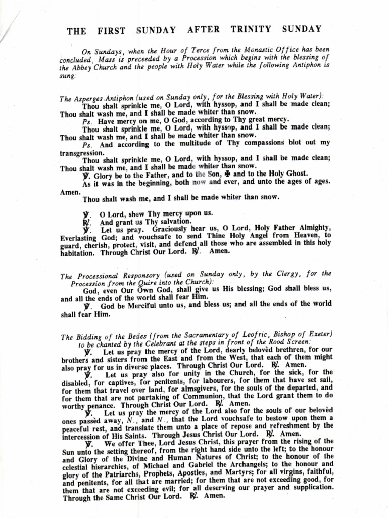 1st Sunday After Trinity | Download Free PDF | Mercy | Mary, Mother Of ...