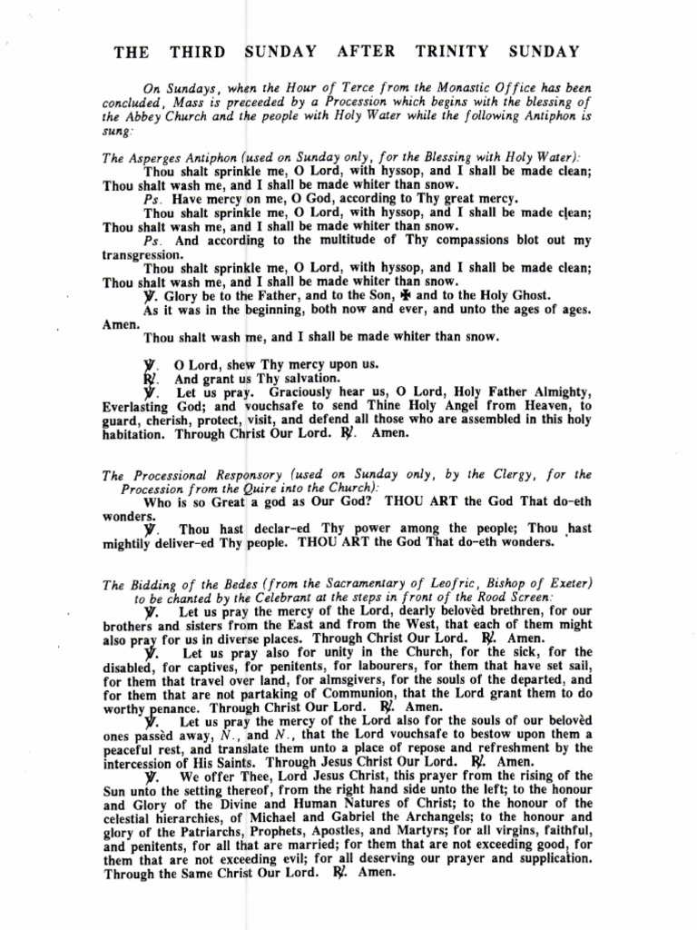 3rd Sunday After Trinity | PDF | Worship | Abrahamic Religions