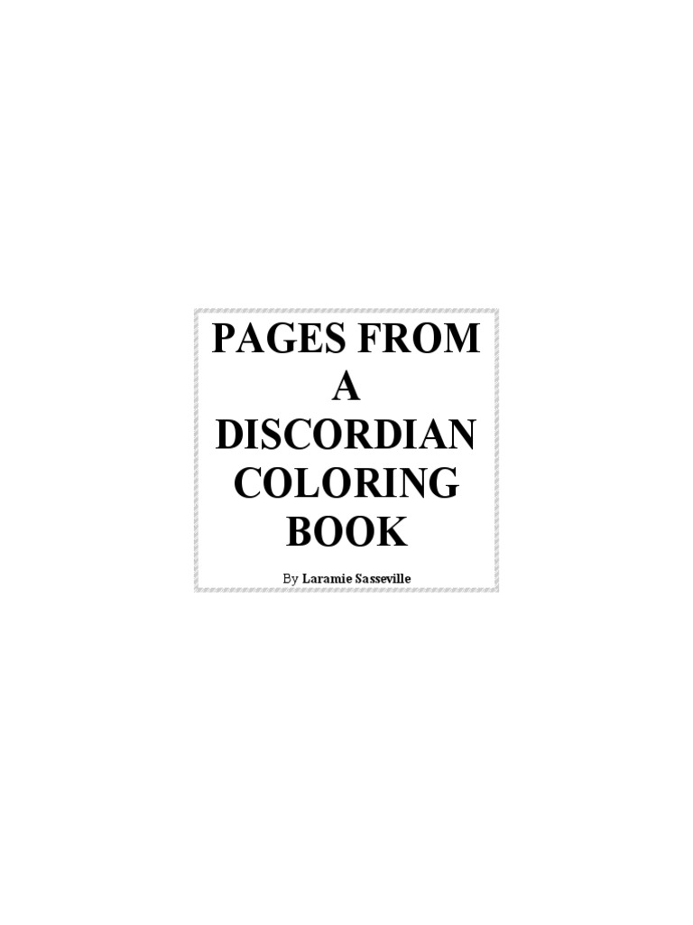 Discordian Coloring Book | PDF