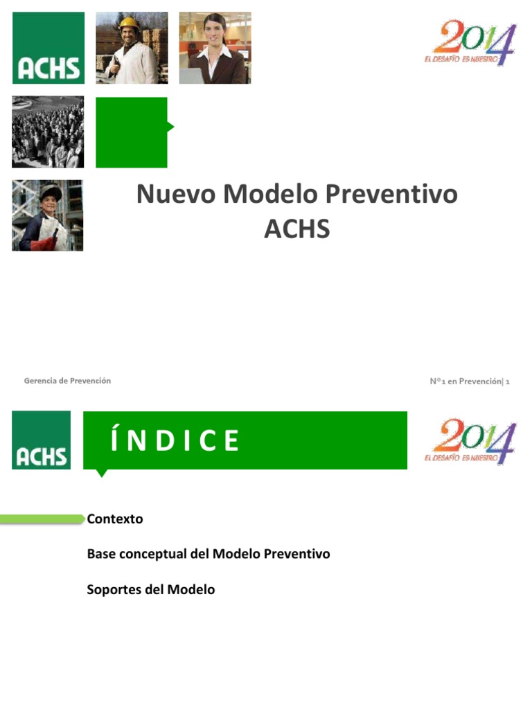 Modelo Preventivo ACHS: Estrategias Clave | PDF | Seguridad y salud ...