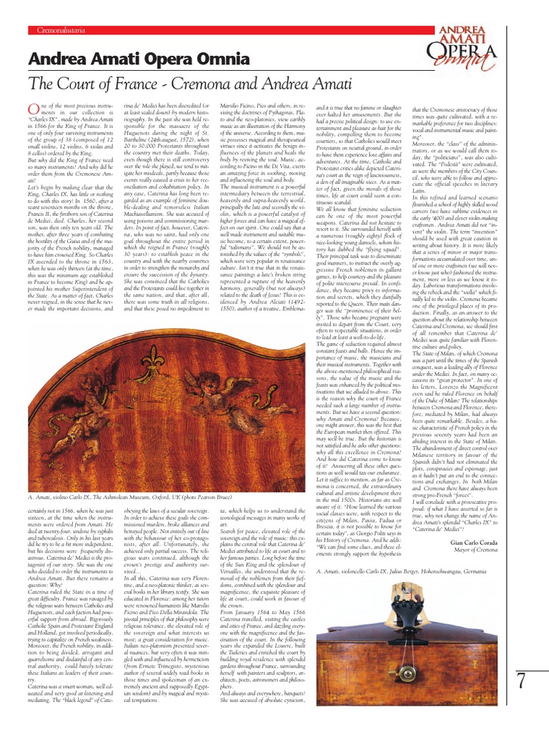 Andrea Amati Opera Omnia | PDF | Marsilio Ficino | Neoplatonism