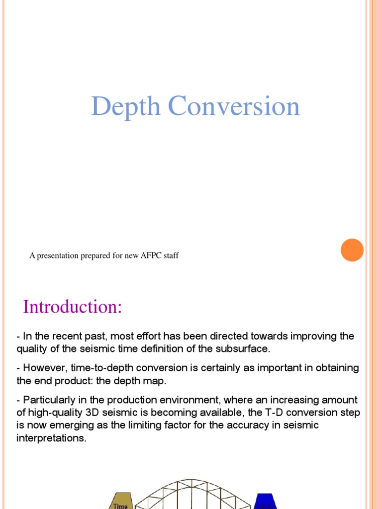 Depth Conversion | PDF