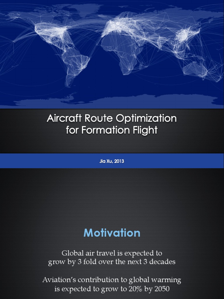 Presentation: Aircraft Route Optimization For Formation Flight | PDF ...