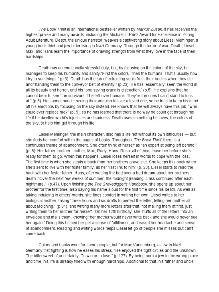 The Book Thief Themes | PDF | Books