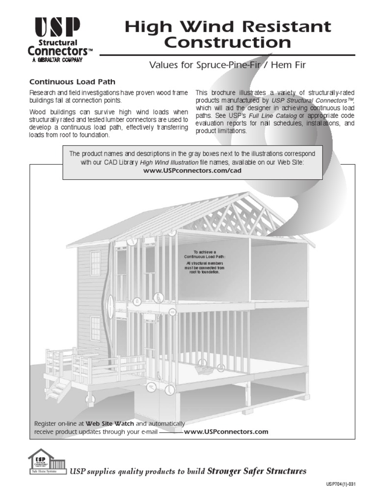 Structural Connectors High Wind | PDF | Framing (Construction ...