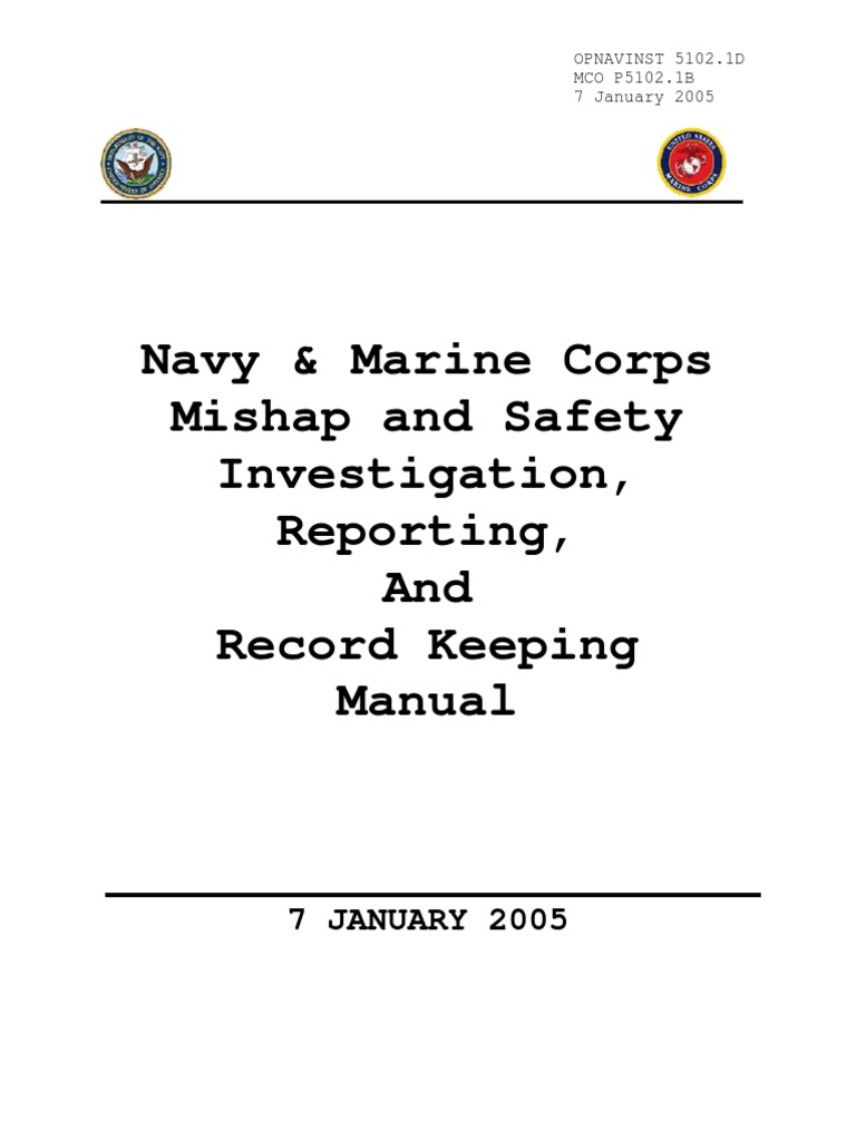 Opnavinst 5102.1D | PDF | United States Marine Corps | United States Navy