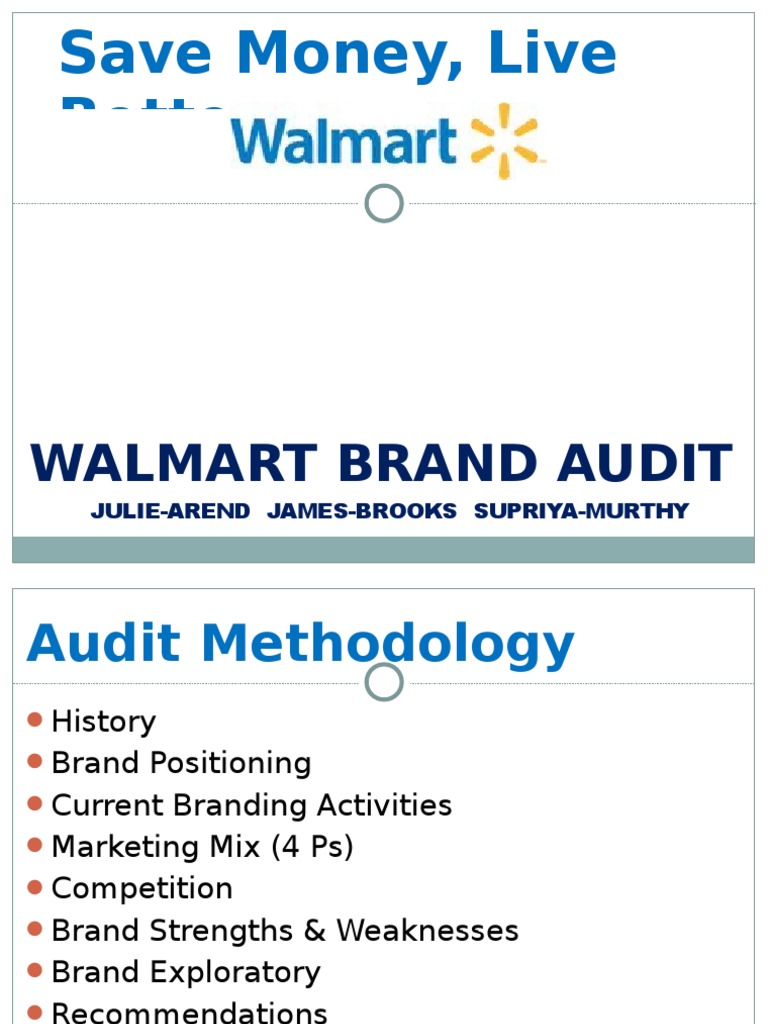 Walmart Brand Audit Overview | PDF | Walmart | Retail