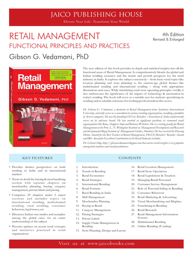 Retail Management: Principles & Practices | PDF | Retail | Marketing