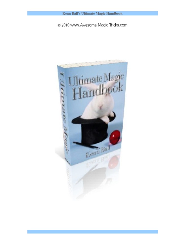 Ultimate Magic Handbook | PDF | Magic (Illusion) | Playing Cards