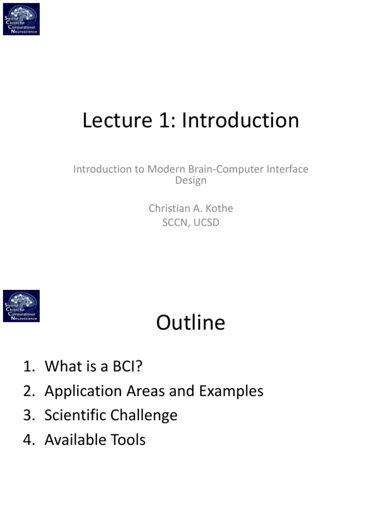 01 Introduction-Modern BCI Design | PDF | Electroencephalography ...