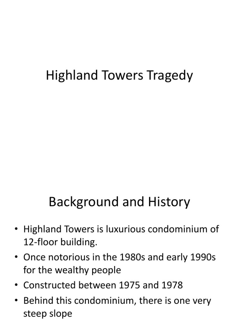 Highland Towers Collapse 1993 | PDF | Disasters | Disaster And Accident