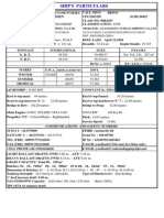 Ship Particulars | PDF | Tonnage | Shipping