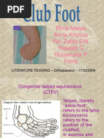 Clubfoot Presentation.ppt | Foot | Ankle