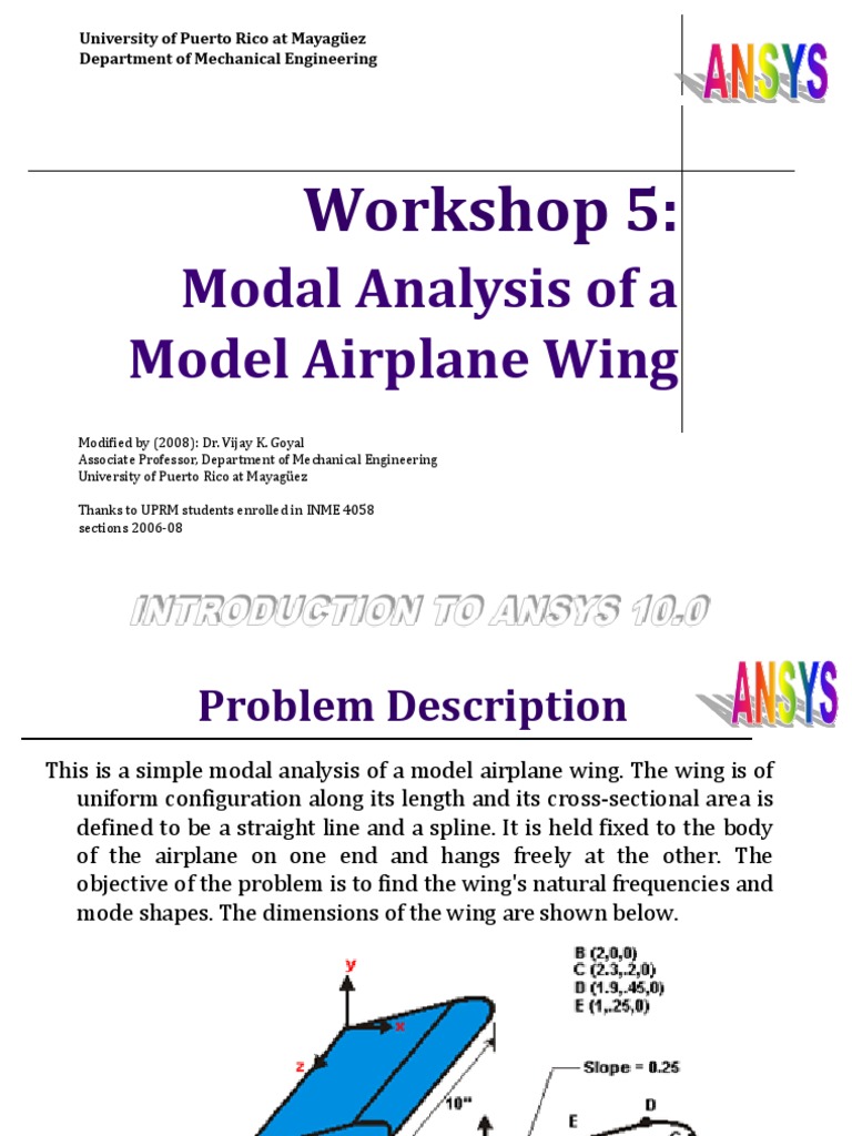 Ansys Workshop 5 | PDF | Line (Geometry) | Graphical User Interfaces