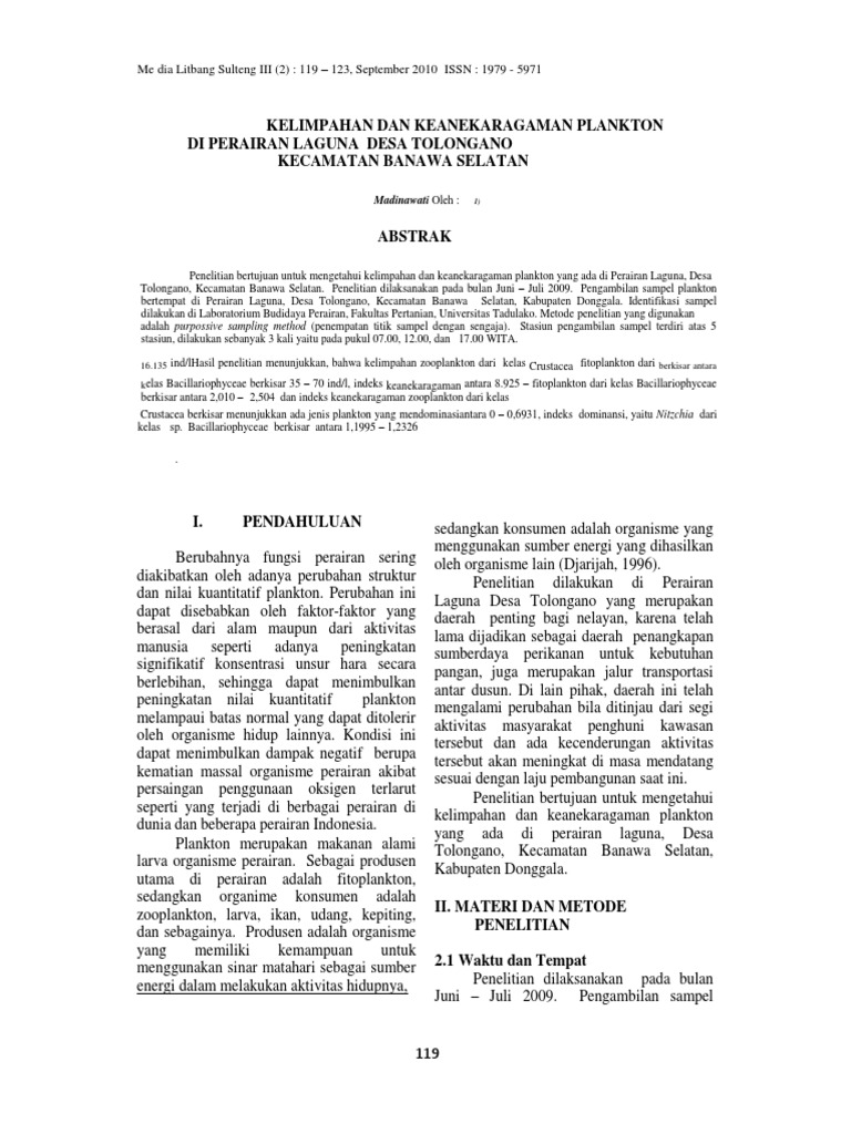 Journal Ilmiah Crustacea | PDF