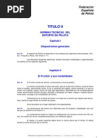 Medidas y construcción de canchas de frontón | PDF | Color | Deportes