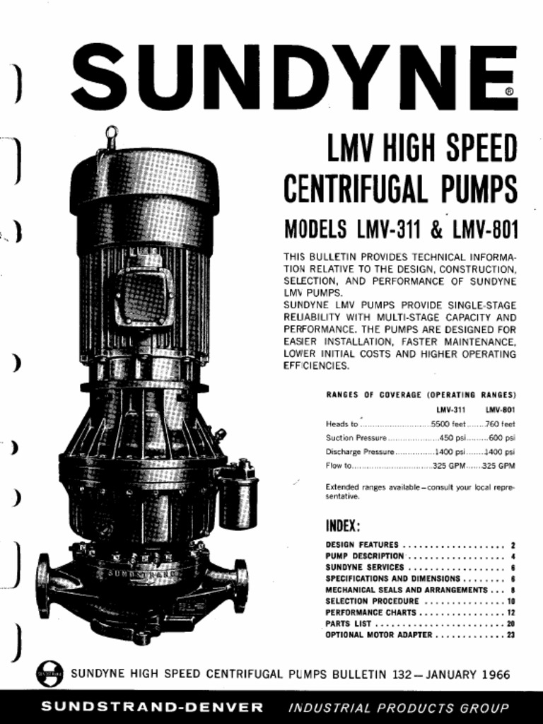 Sundyne Centrifugal Pumps