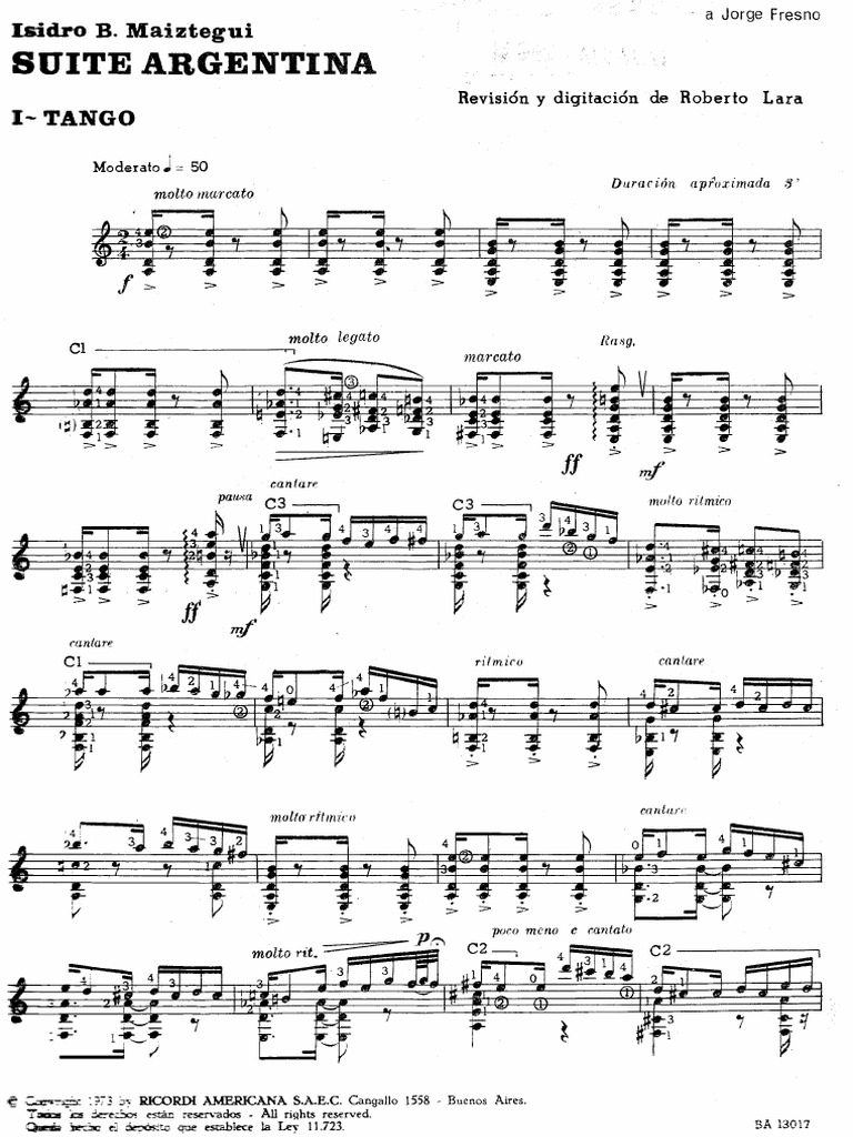 Isidro Maiztegui - Suite Argentina | PDF