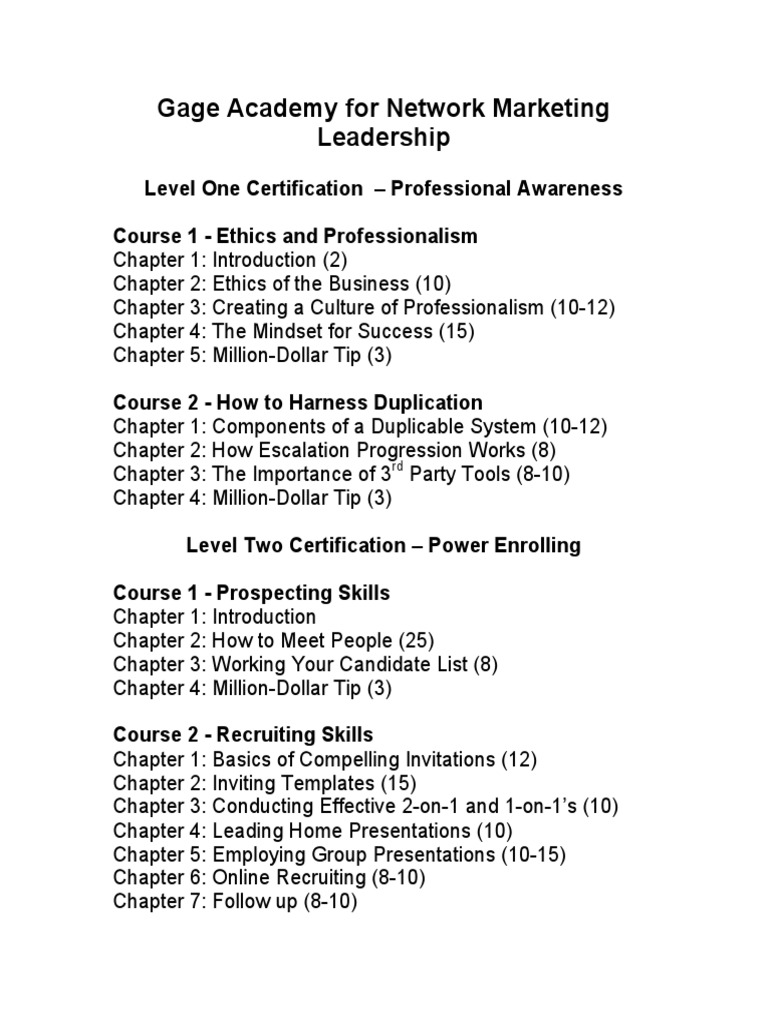 Gage Academy TC Outline | Download Free PDF | Leadership | Economies