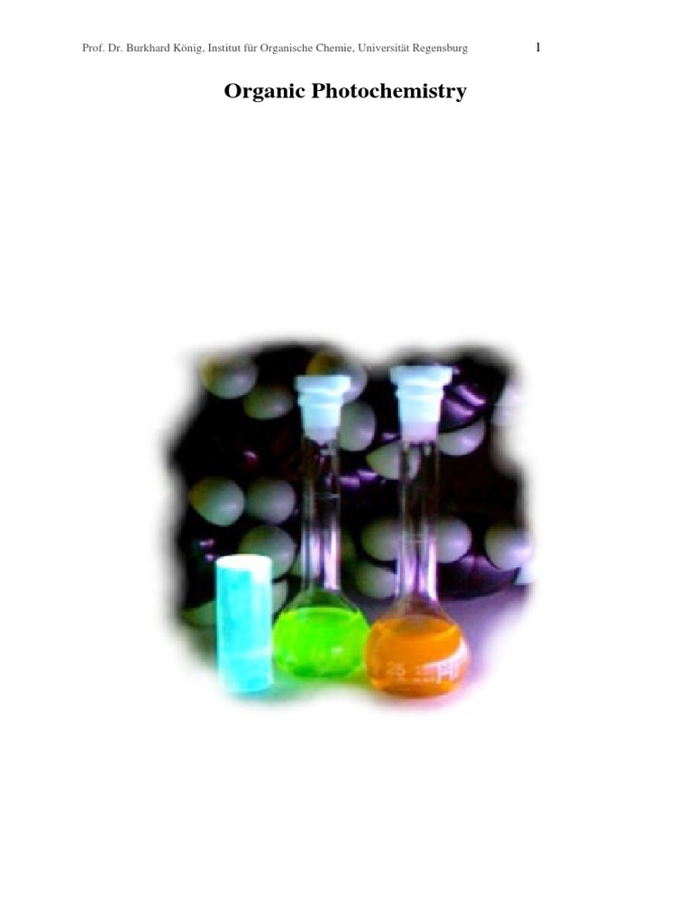 Organic Photochemistry | Photochemistry | Ultraviolet–Visible Spectroscopy