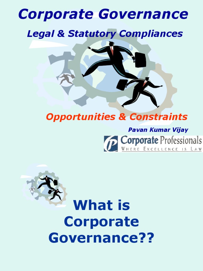 Corporate Governance: Legal & Statutory Compliances | PDF | Corporate Governance | Governance