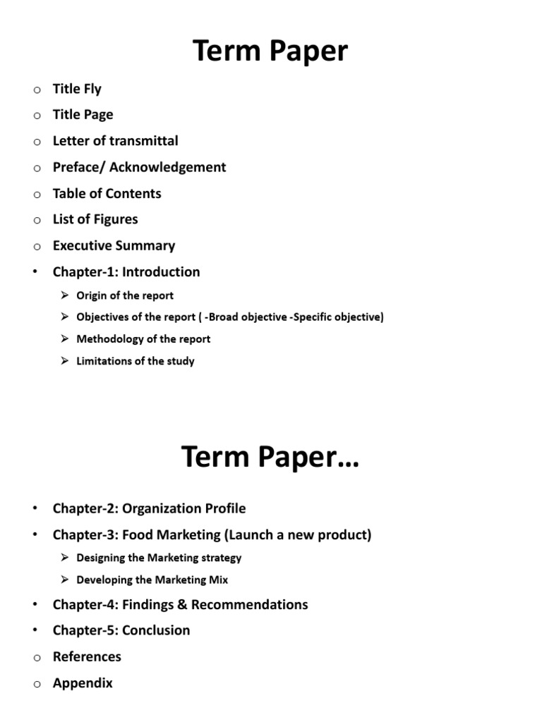 Academic Term Paper Guide | PDF