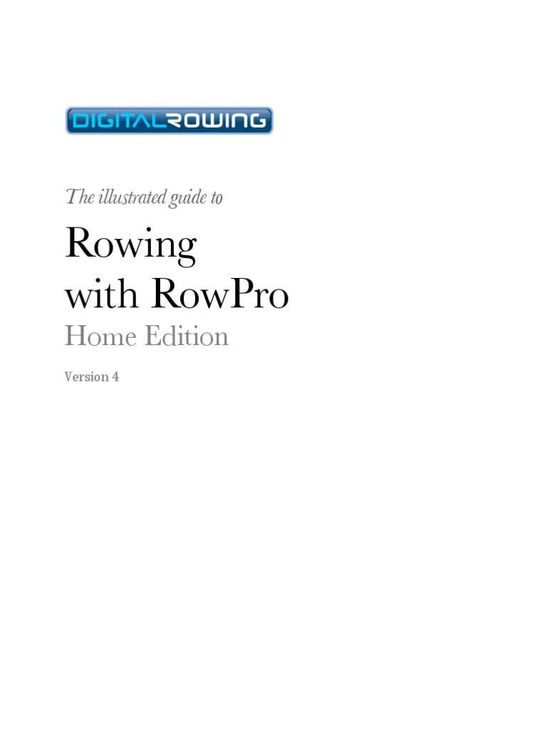 Rowing With RowPro | PDF | Rowing (Sport) | Physical Exercise