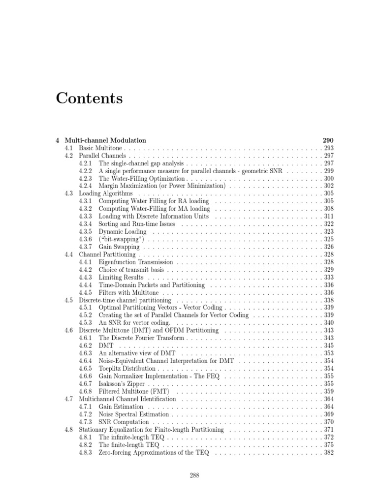 4 Multi-Channel Modulation 290 | PDF | Modulation | Orthogonal Frequency Division Multiplexing