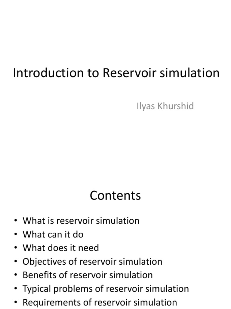 Introduction to Reservoir Simulation: An Overview of Numerical ...