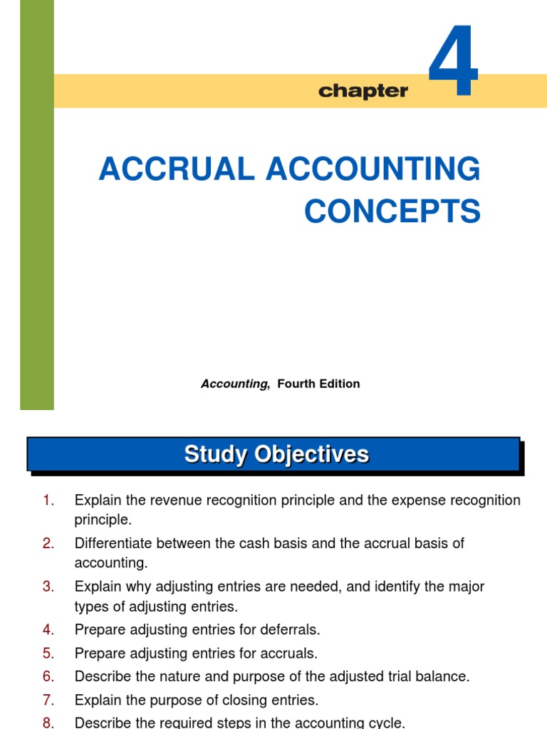 C4 Accrual Accounting Concept | PDF | Deferral | Debits And Credits