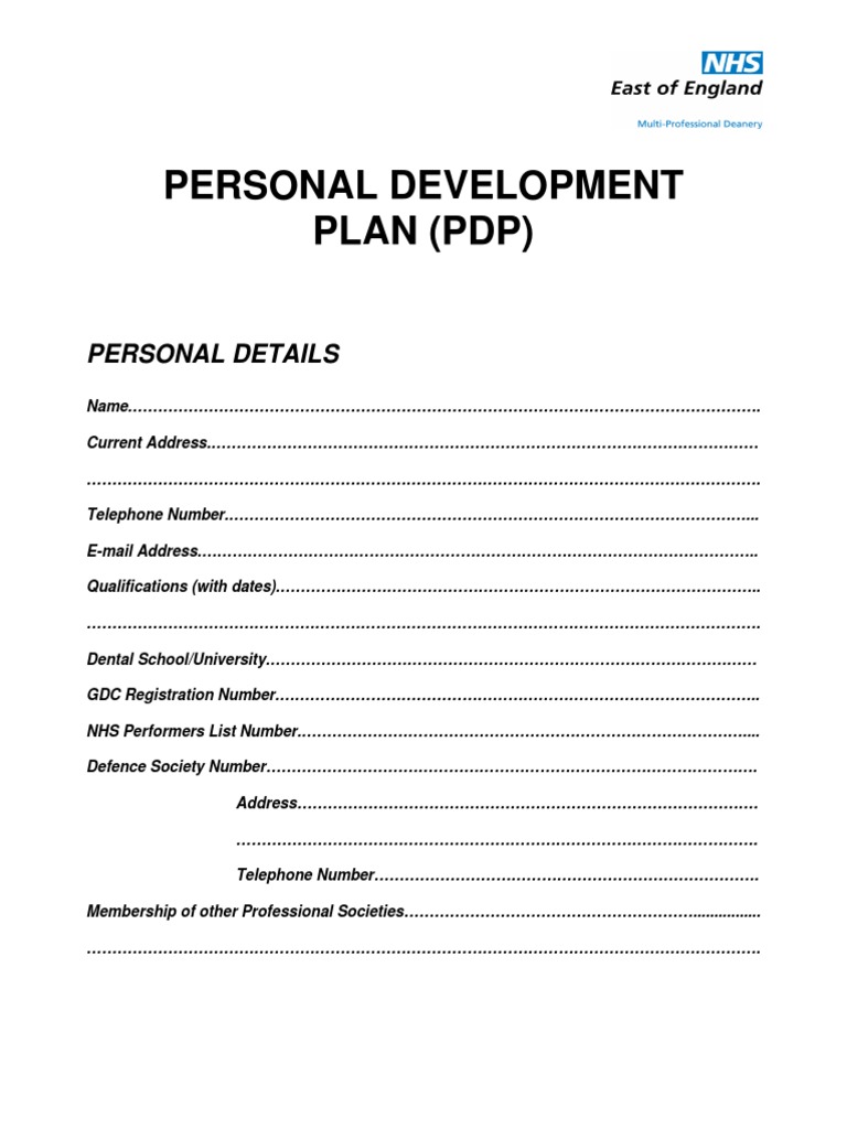 Personal Development Plan | PDF | Competence (Human Resources ...