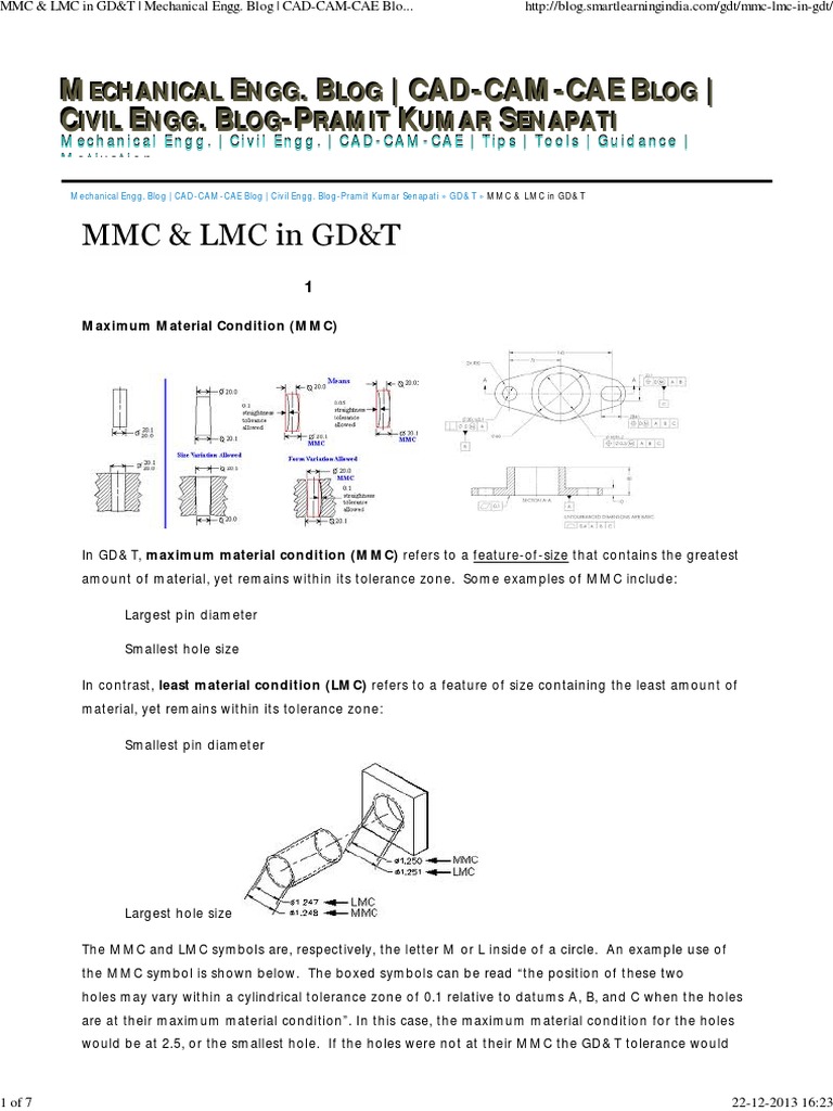 MMC & LMC in GD&T - Mechanical Engg. Blog - CAD-CAM-CAE Blog - Civil ...