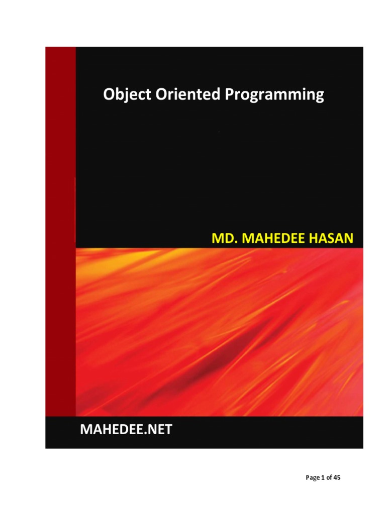 Object Oriented Programming | PDF | Class (Computer Programming ...